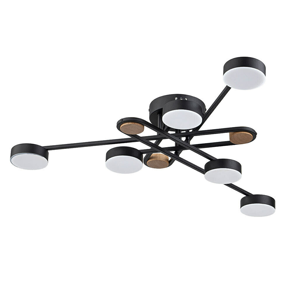 Люстра светодиодная потолочная Arte Lamp Taygeta 42 Вт 3000-6400КК 10 кв. м (A2455PL-6BK)