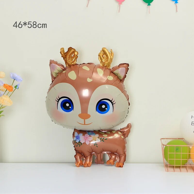 Фольгированный шар Олень 46*58 см, sd deer crown