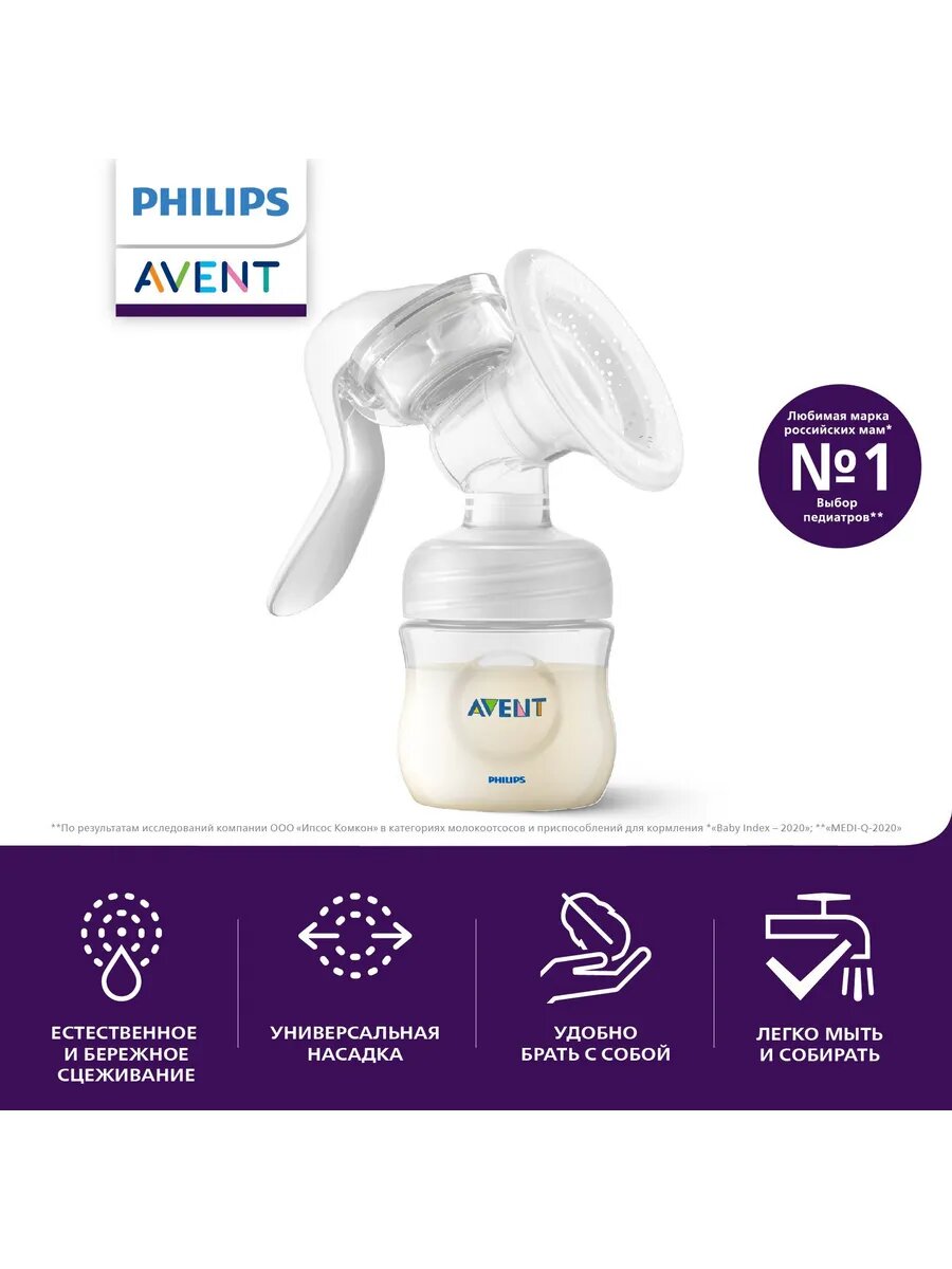 Ручной механический молокоотсос SCF441/01