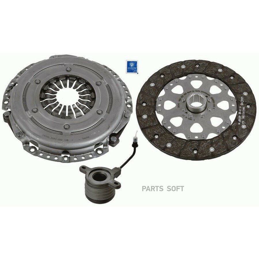 Комплект сцепления от официального дистрибьютора, SACHS, артикул 3000990541