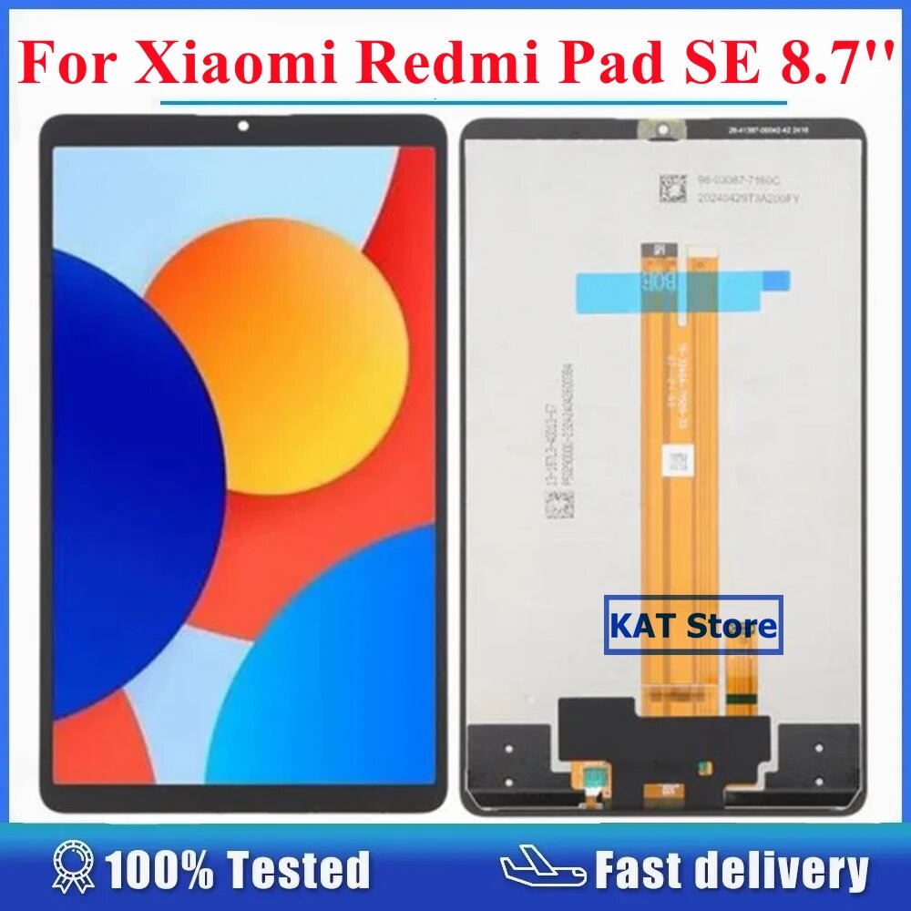 8,7 'для Xiaomi Redmi Pad SE 8,7 дюйма ЖК-дисплей с сенсорным экраном и дигитайзером в сборе, запасные части