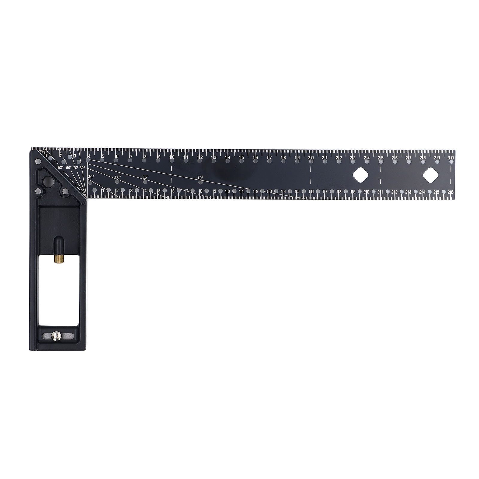 Многоугловая измерительная линейка Professional 45 90 градусов, универсальная комбинированная, точный измерительный инструмент под прямым углом 12 дюймов