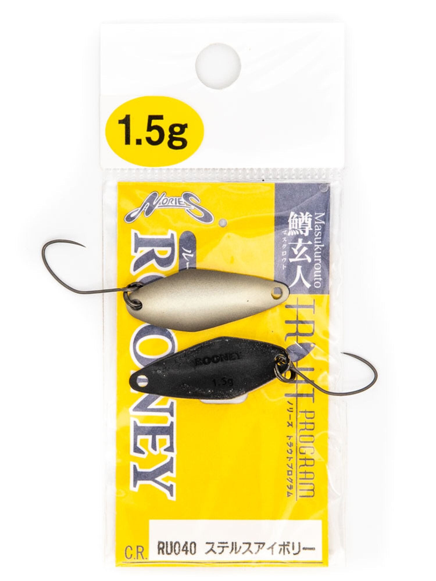 Блесна для рыбалки на форель NORIES MASUKUROUTO ROONEY 1.5гр цвет RU040