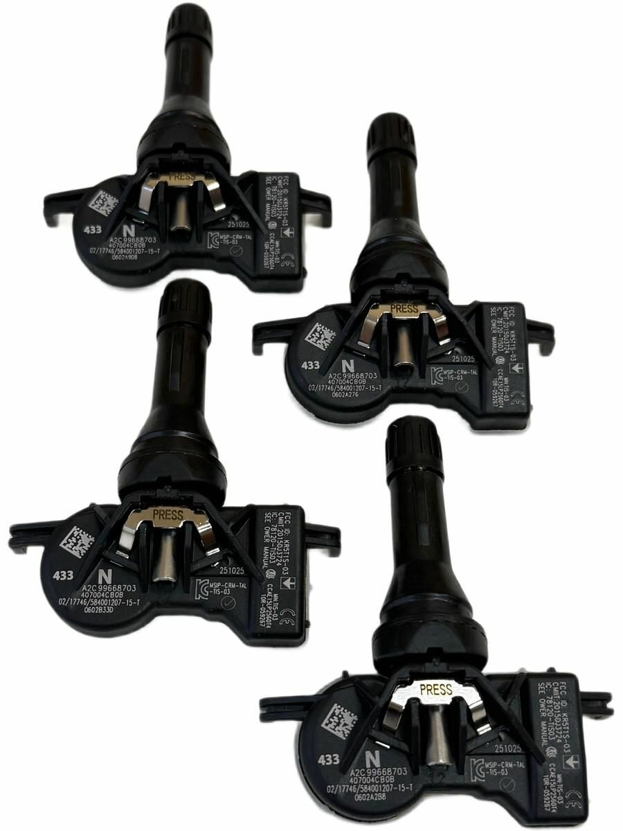 Комплект 4-x датчиков давления шин Nissan Renault 407004cb0b