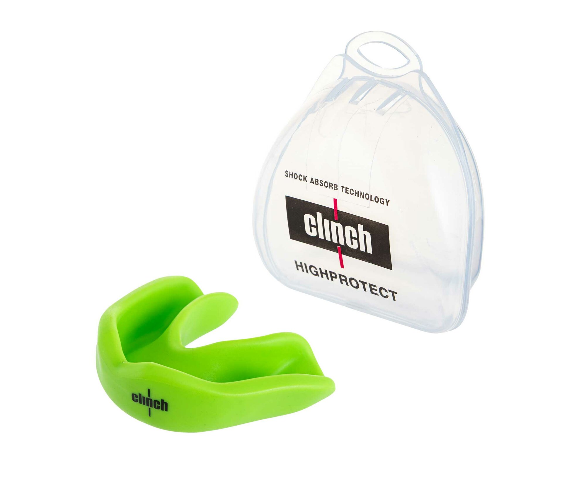 Капа одночелюстная Clinch Competition Single Layer Mouthguard лайм (размер Senior)
