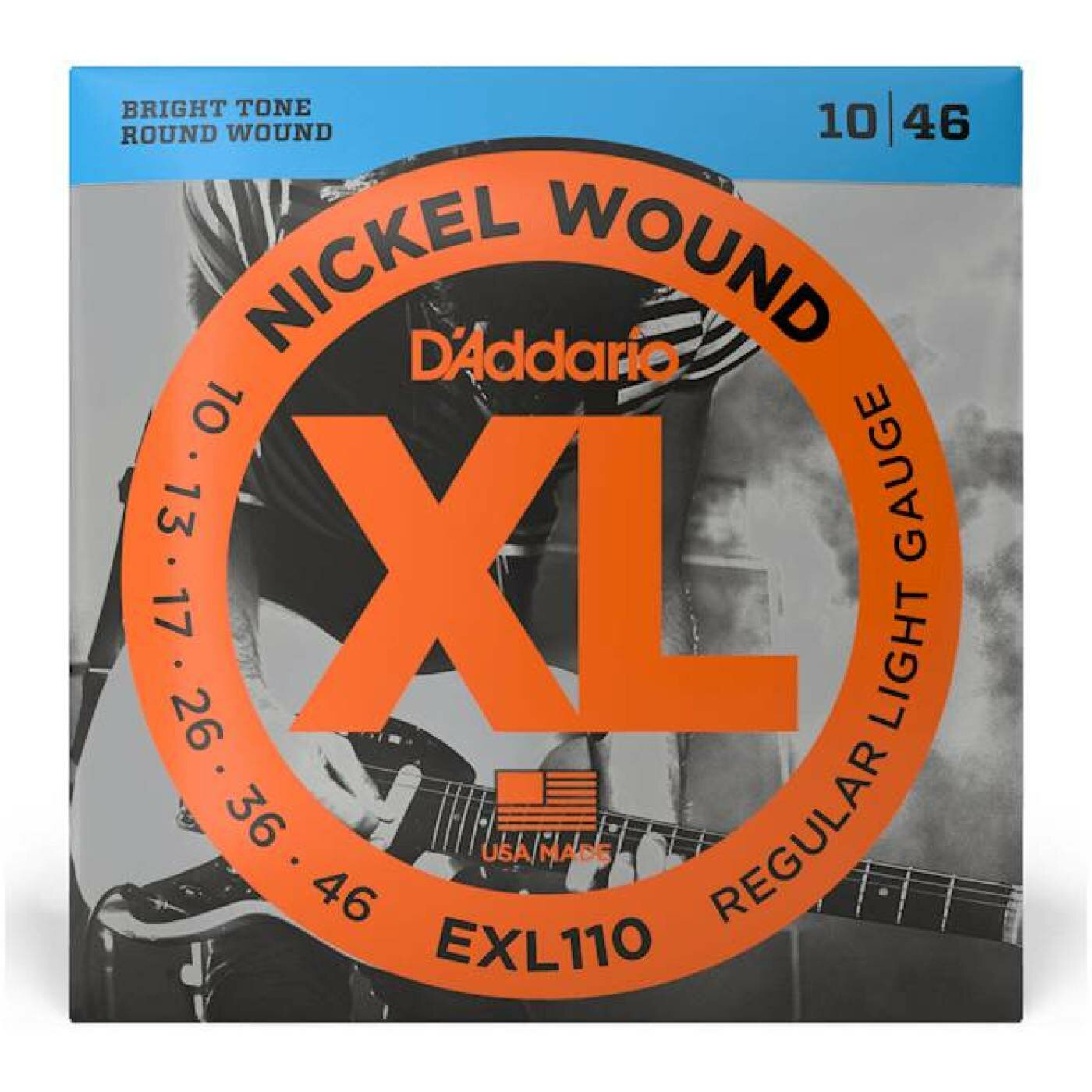 D'Addario EXL110 Nickel Wound Regular Light Струны для электрогитары 10-46
