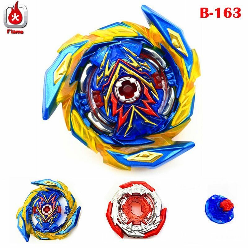 B-163 Beyblade Burst Superking Бустер Храбрая Валькирия Ev' 2a Яркая Синяя-Золотая Цветовая Схема Для Ультимативной Коллекции, Без Коробки