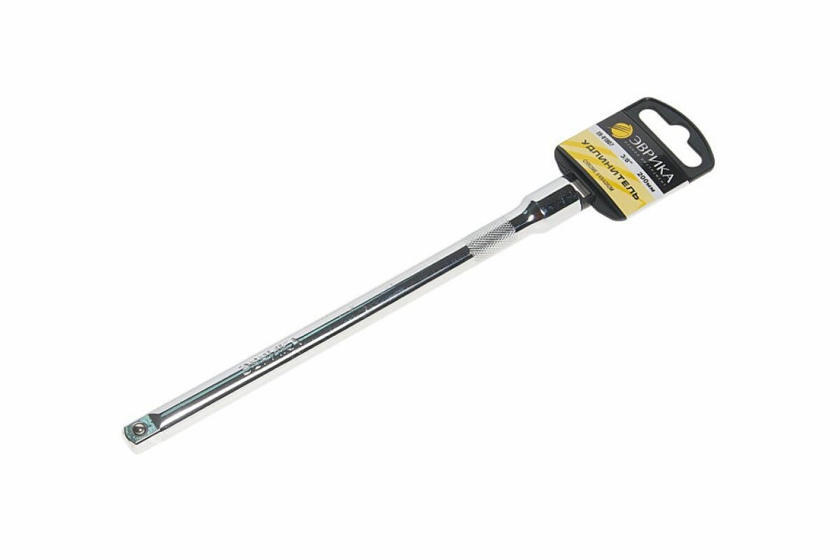 Удлинитель ER-91907H 3/8" DR 200мм (с держателем) эврика