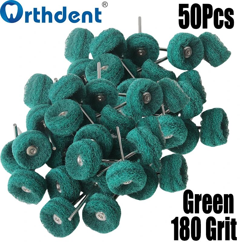 50шт. Полировальные щетки Orthdent Green 180 Grit