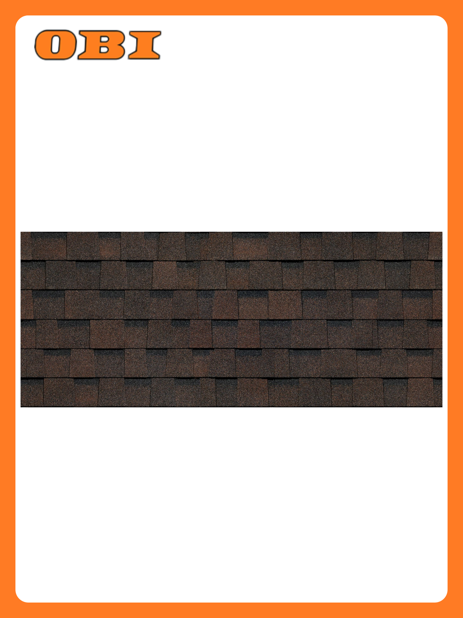 Черепица DOCKE "Драконий зуб", модифицированный битум, темно-коричневая, 2,8 мм