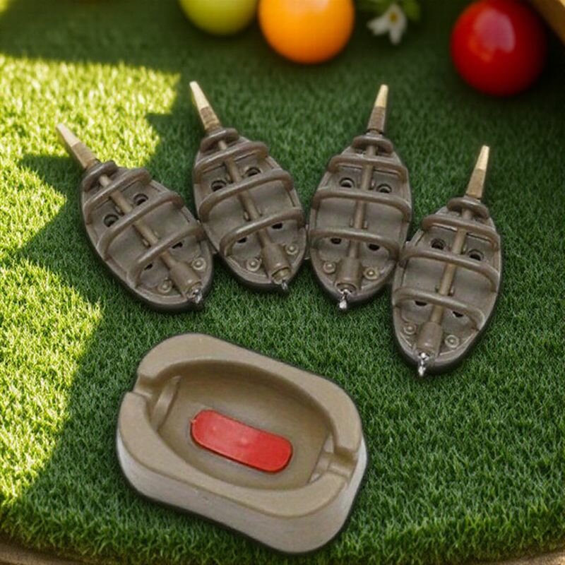 Inline Method Фидер для карпа, 4 фидера с размерами S (15/20/25/35г) или L (30/40/50/60г), аксессуары для рыбацкой принадлежности