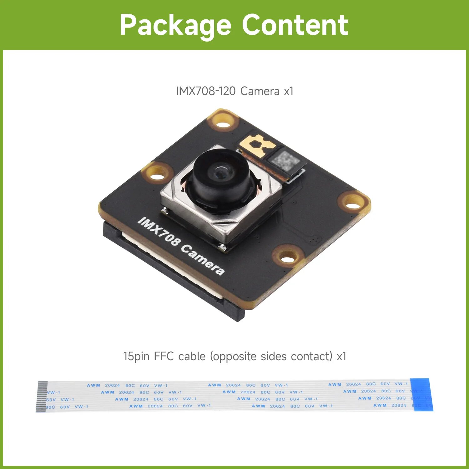 Waveshare IMX708 12МП камера модуль