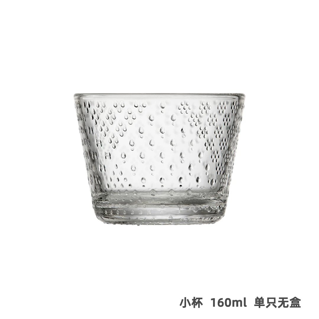 Финская серия Iittala Tundra воспроизводит дизайн стеклянных чашек и тарелок Oiva Toikka 1970 года. Прозрачная чашка