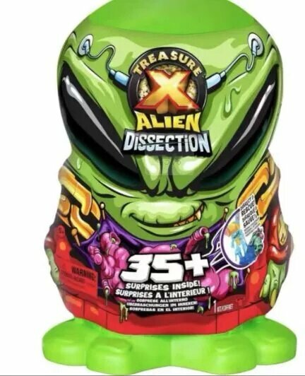 Сокровище X , Moose Treasure X Alien Dissection / 12-дюймовая игрушка из инопланетной слизи, более 35 сюрпризов, спасение 4 охотников за сокровищами