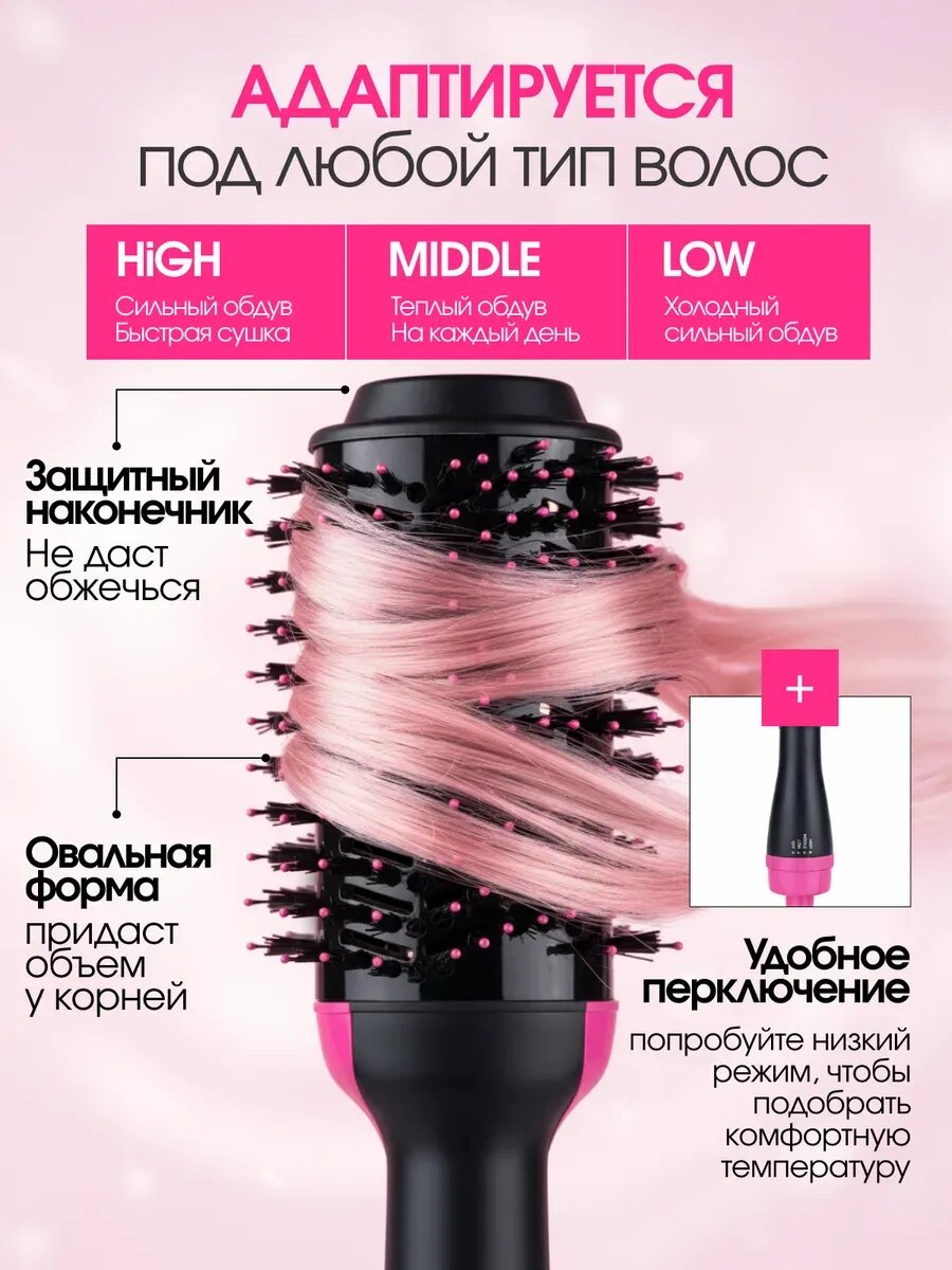 Электробрашинг мультистайлер для укладки волос