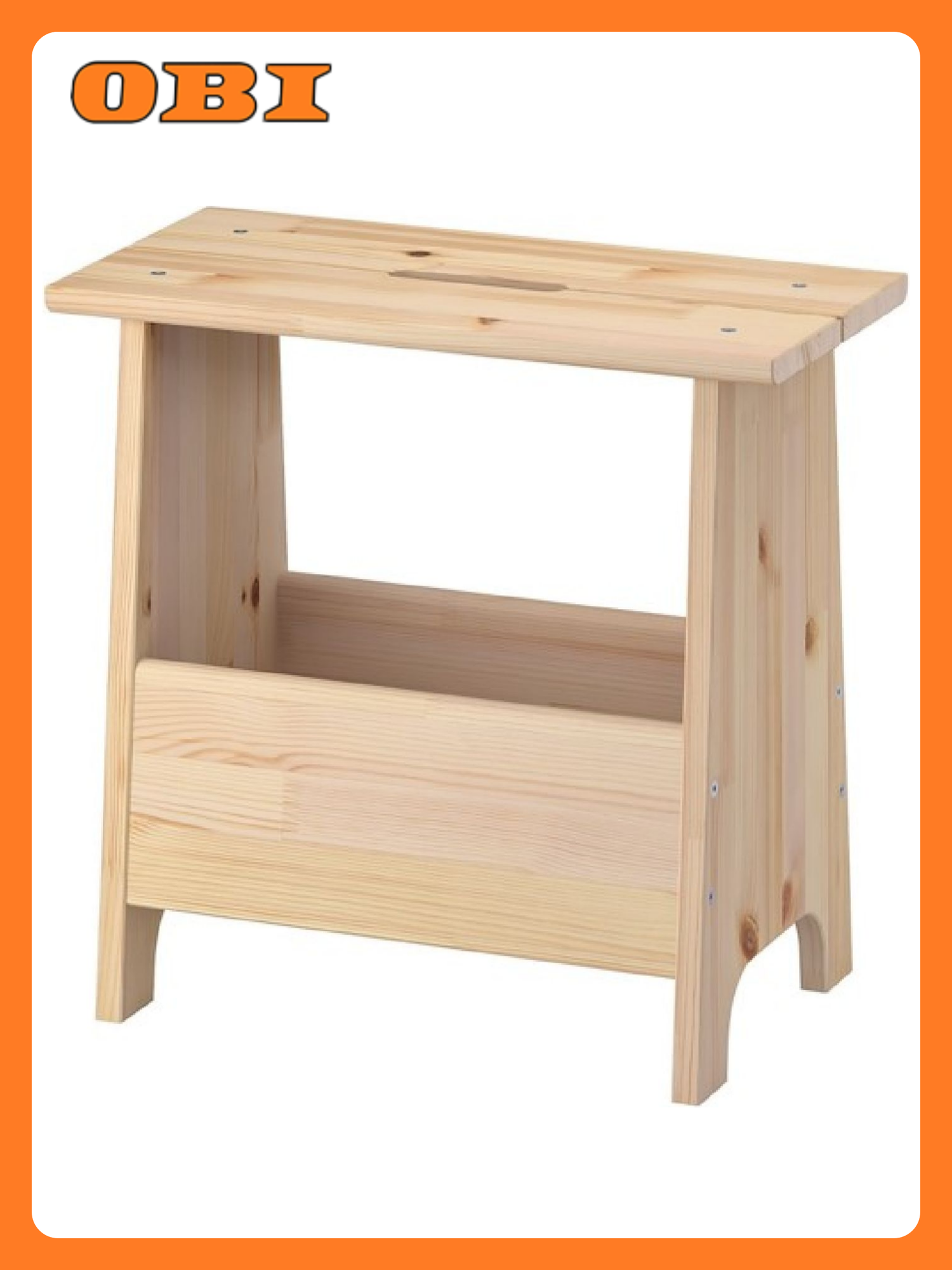 Табурет Согра, деревянный, с отделением для хранения, бежевый, 49x48x45 см