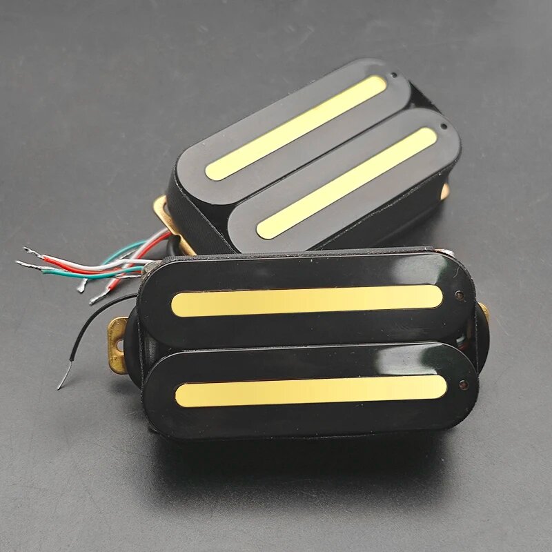 MAXCHEER Хамбакер для электрогитары N-10K/B-16K черный Black w GD Blade set