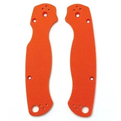 Накладки для рукоятки ножа Spyderco C81 Para2 из G10 Оранжевый, 1pair Orange