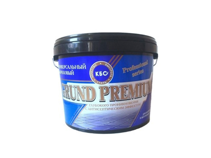 Грунтовка Акриловая КБС Grund Premium БС-26 10л Универсальная, Антисептическая.