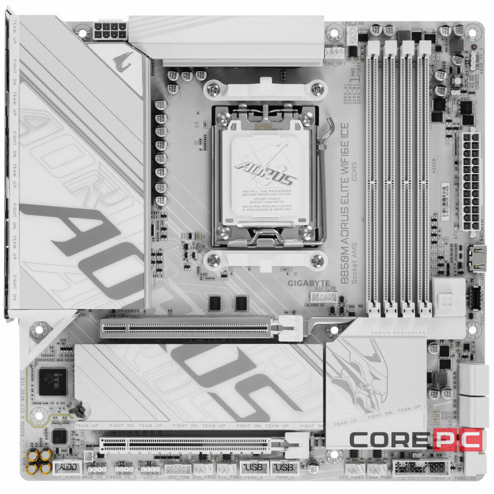 Материнская плата GIGABYTE B850M AORUS ELITE ICE, microATX, AM5