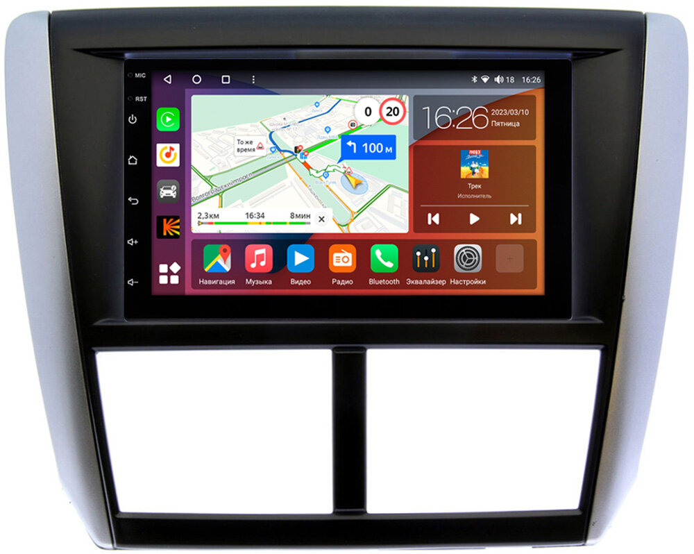 Штатная магнитола Subaru Forester 3, Impreza 3 2007-2013 Canbox EVO 5821-RP-SBFR-23 Android 14 (4G-SIM, 6/128, DSP, QLed, AI, 360)