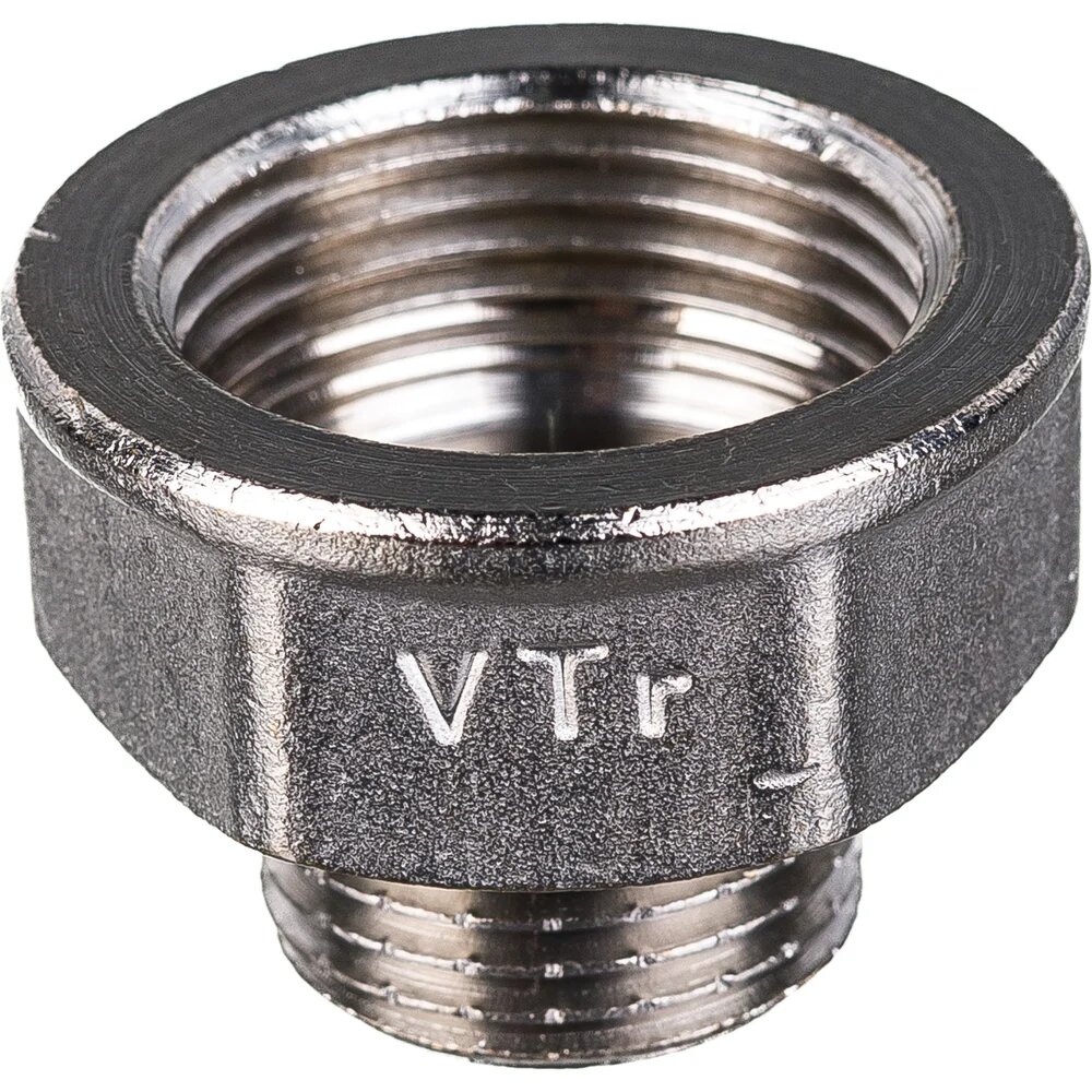 Переходник Valtec VTr.592. N.0504, никелированная латунь, для водоснабжения и отопления — фото 1