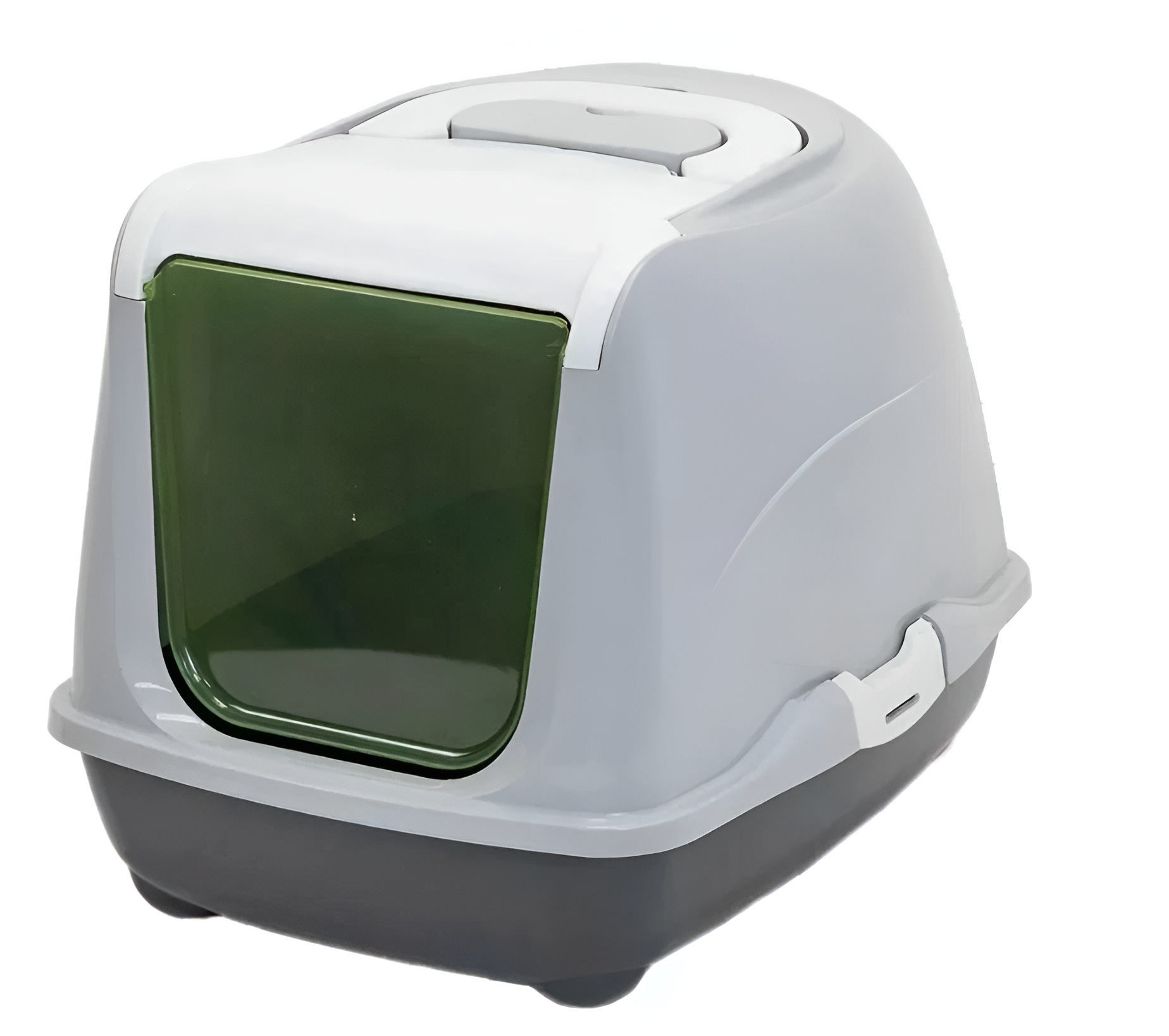 HOMECAT 50 см х 38 см х 37 см туалет для кошек закрытый с дверцей серый