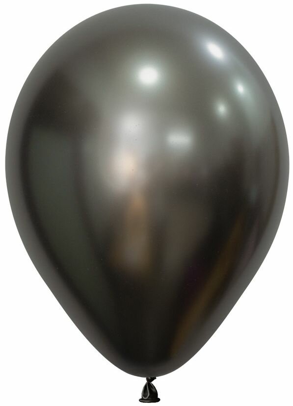Шар воздушный Sempertex Полуночный серый, шелк, 30 см, 50 шт