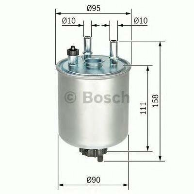 Фильтр топливный BOSCH F026402082 Renault Kangoo, Laguna 1.5D, 2.0D 09-