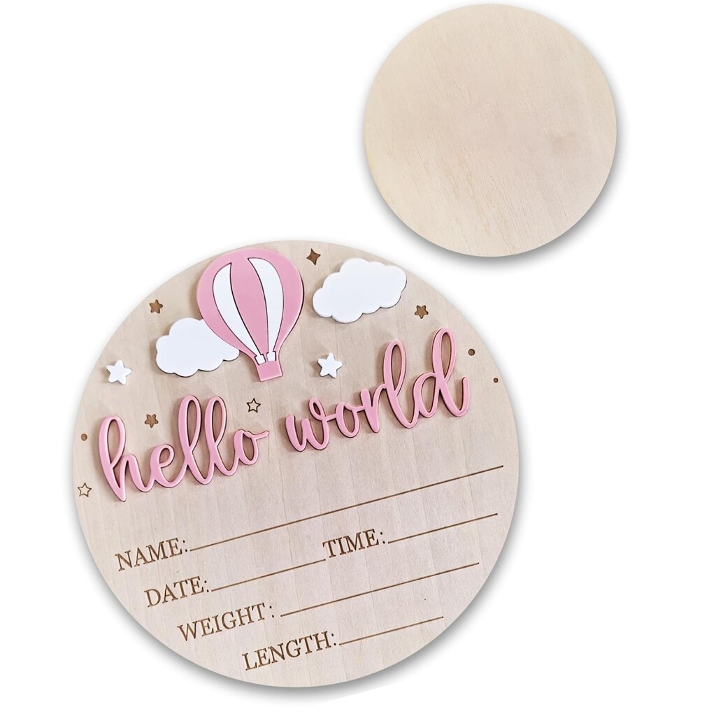 Персонализированная табличка с именем ребенка для детской комнаты