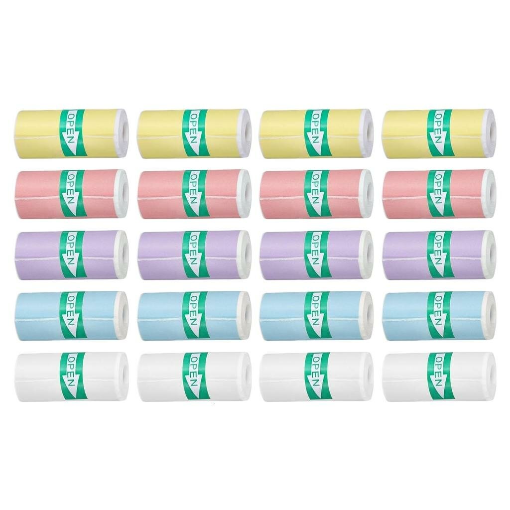 Самоклеящаяся термобумага для мини-принтеров 57ммx25мм, Цвет