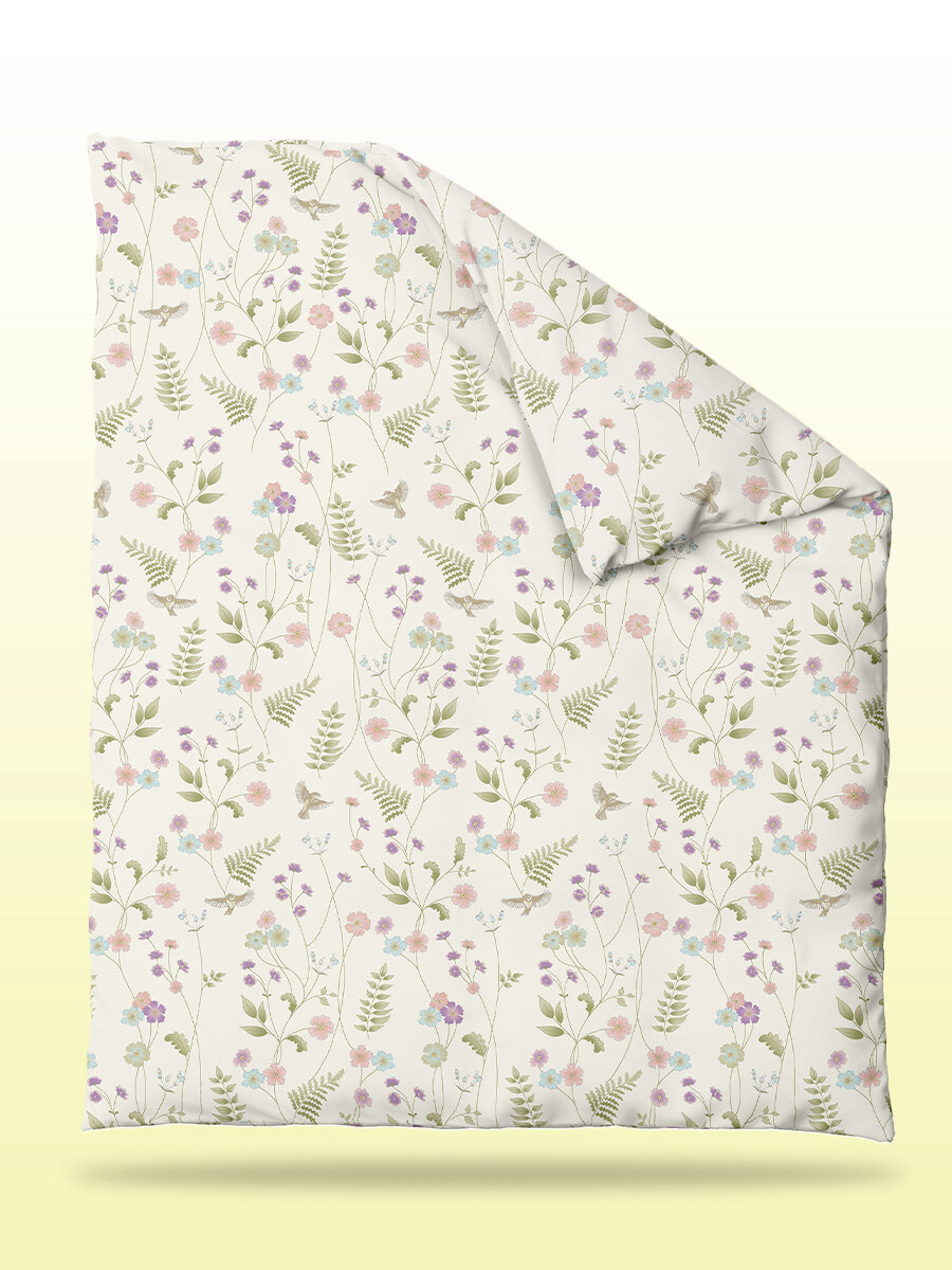 Пододеяльник Василиса 1,5-спальный 145х215 см, Поплин, хлопок 100%, Самоцветы