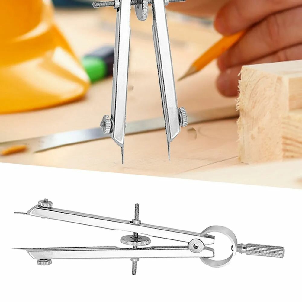 Металлический циркуль-делитель с пружиной Для черчения и архитектуры