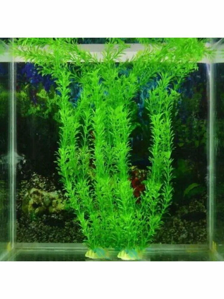 Искусственная водоросль Валлиснерия для аквариума, 30 см