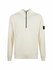 Свитер Stone Island Zip ribbed sweater, размер L, , белый