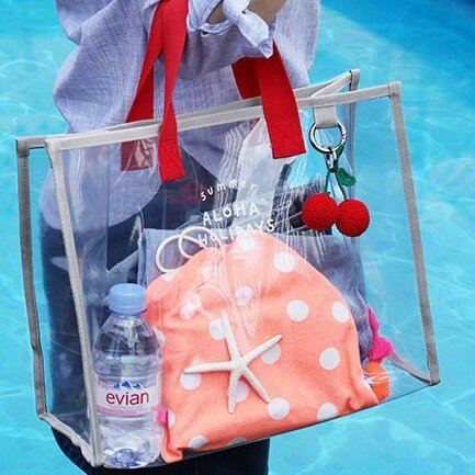 Южная Корея ПВХ сумка ручная сумка для плавания Портативная сумка для хранения одежды модная дорожная ПВХ пляжная сумка
