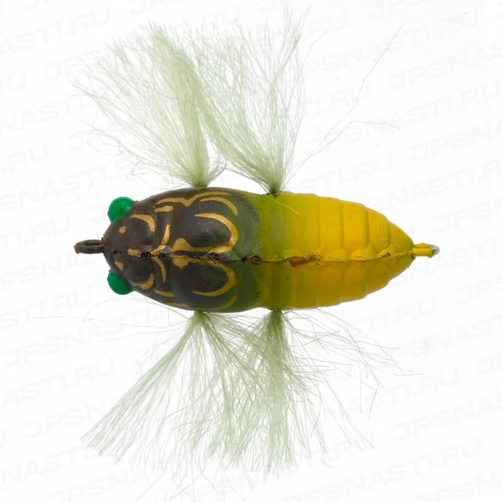 Поверхностная приманка на голавля Tiemco TT Soft Shell Tiny Cicada, 2 г, #TTSSTC-062 / Японские воблеры / Рыболовные приманки