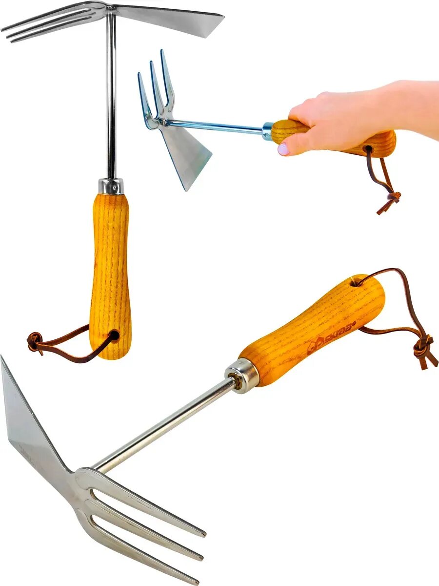 Тяпка садовая рыхлитель двусторонняя 280 мм