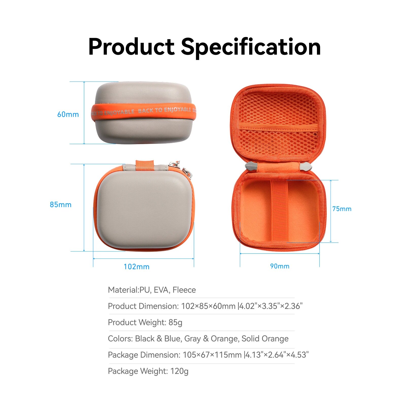 TELESIN защитная сумка для экшн-камер Grey