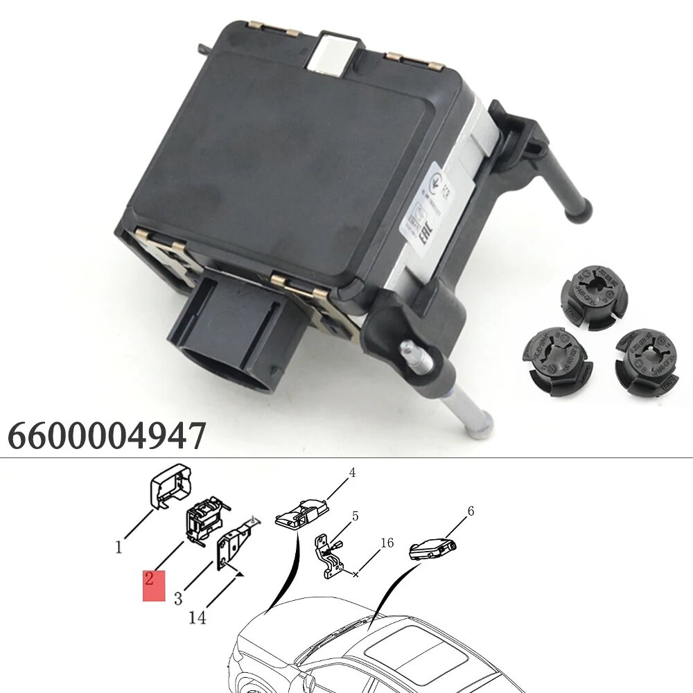 Передний микроволновый датчик расстояния, радарный датчик, модуль управления в сборе 6600004947, для Geely Atlas Pro Boyue Tugella FY11 Xingyue
