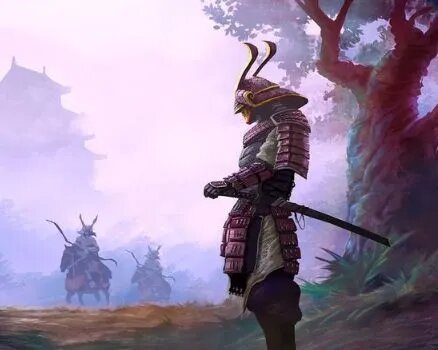 Алмазная Мозаика "Самурай" 40*50 См, Безрамная, Идеальна Для Дома, Украшения, Подарков.