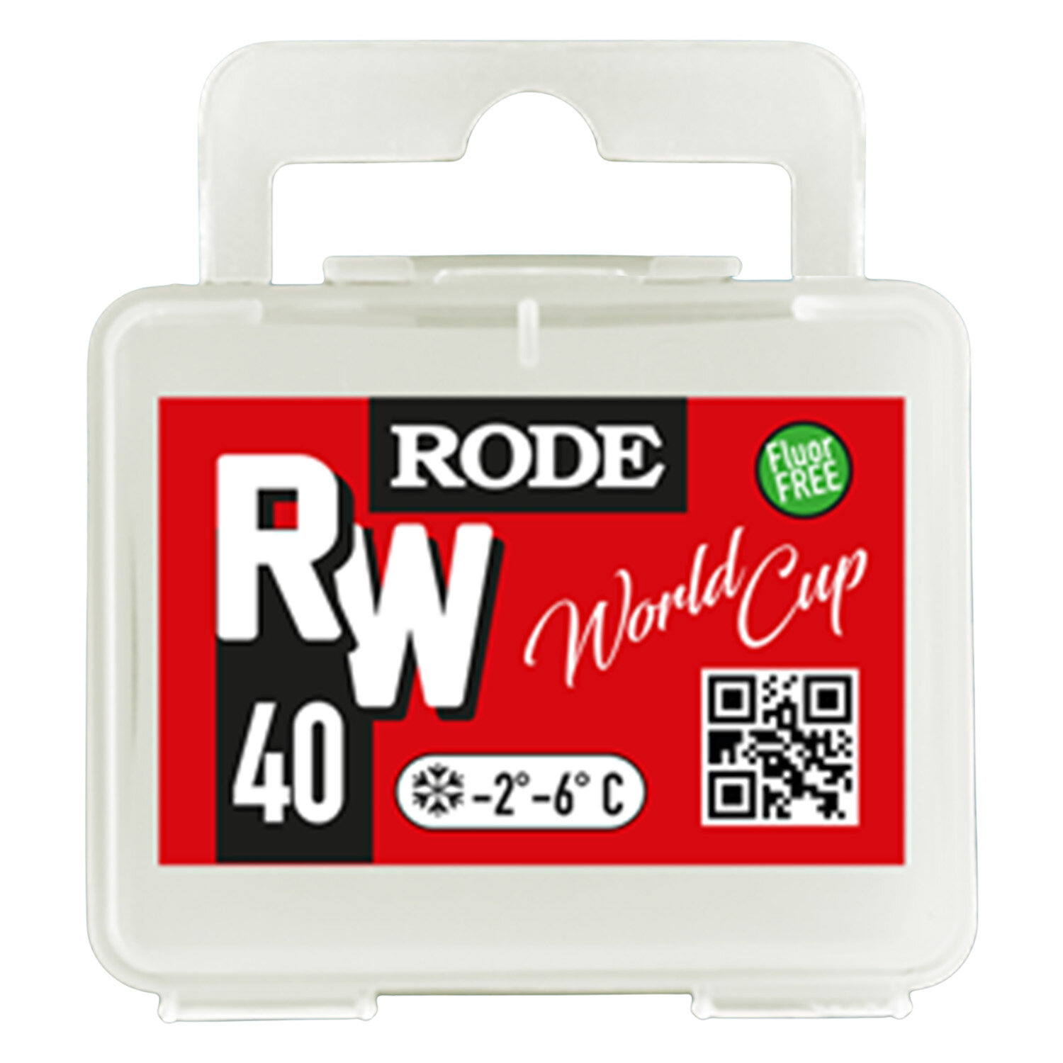 Универсальный парафин скольжения твердый RODE Roto Wool Block -2C°. -6C° Red