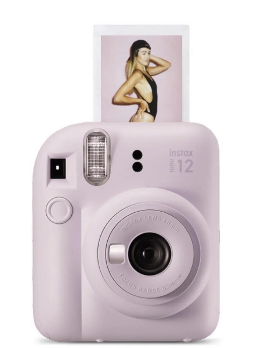 Портативный мини принтер с фотокамерой, сиреневый, цветная печать