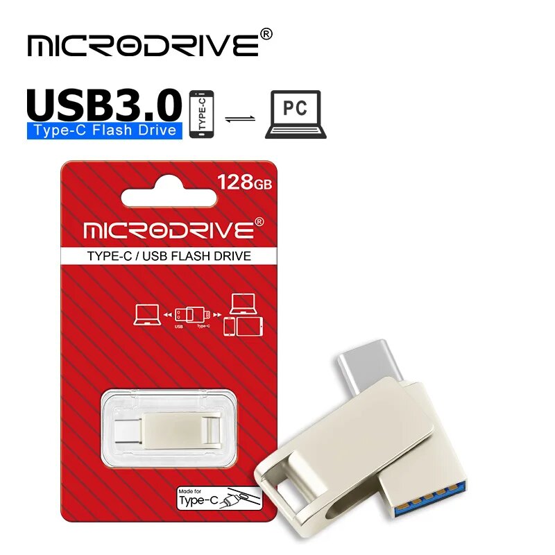 USB3.0 Type C флэш-накопитель 256 ГБ 128 ГБ 64 ГБ флэш-накопитель высокоскоростной двойной флэш-накопитель для смартфона ноутбука