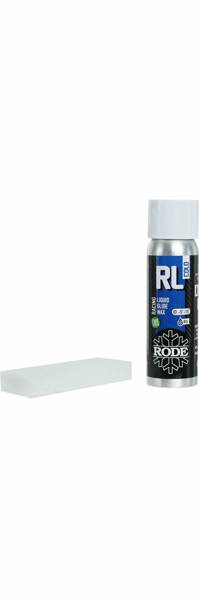 Бесфтористый парафин скольжения жидкий RODE Racing Liquid Cold -6C°. -15C° 80 ml