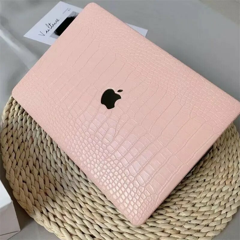 Крокодил кожаный защитный чехол для ноутбука MacBook Air 13,6 M4 M3 M2 2025 2024 2022 A3240 A3113 A2681
