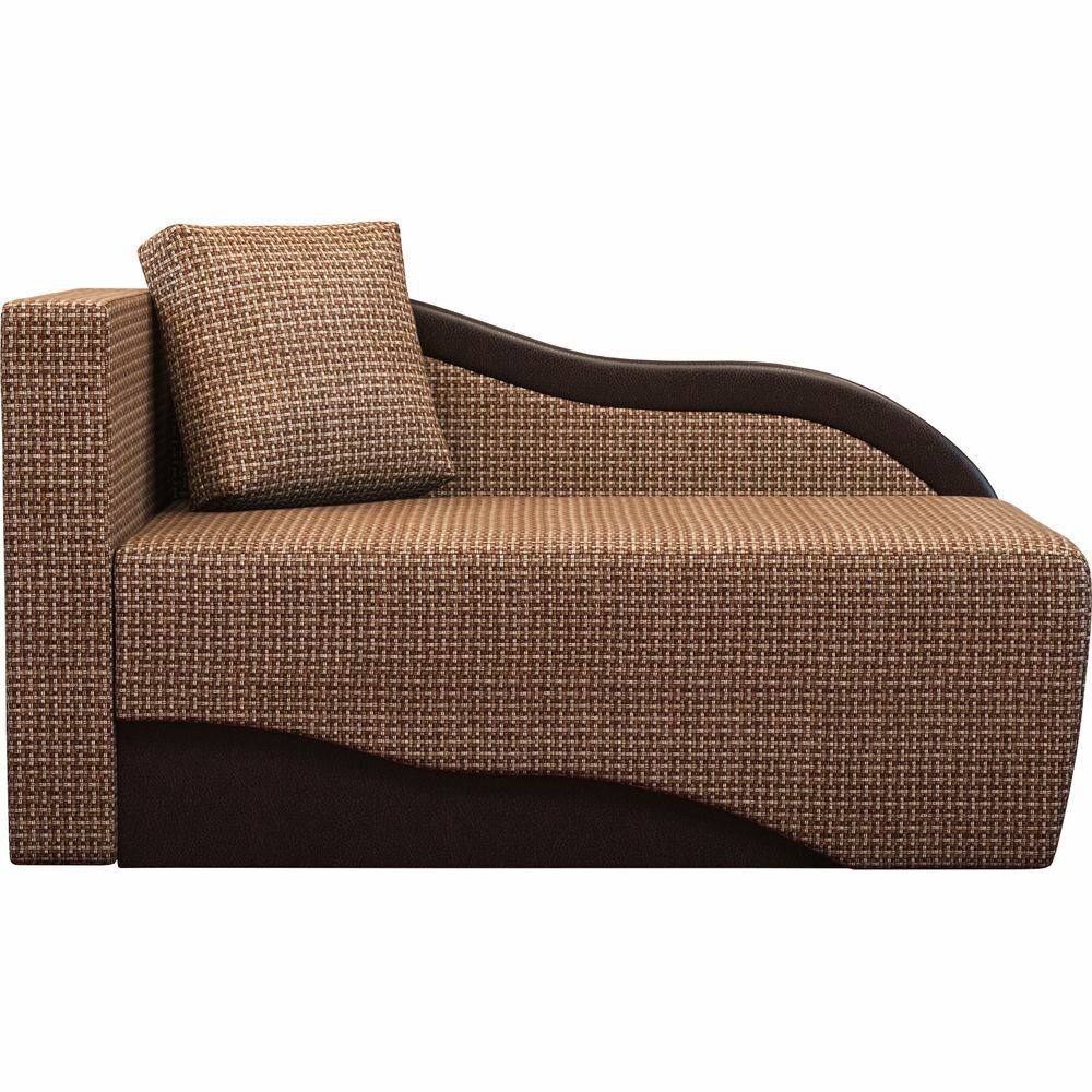 Диван кушетка Наш Диван Малютка А5 рогожка коричневая