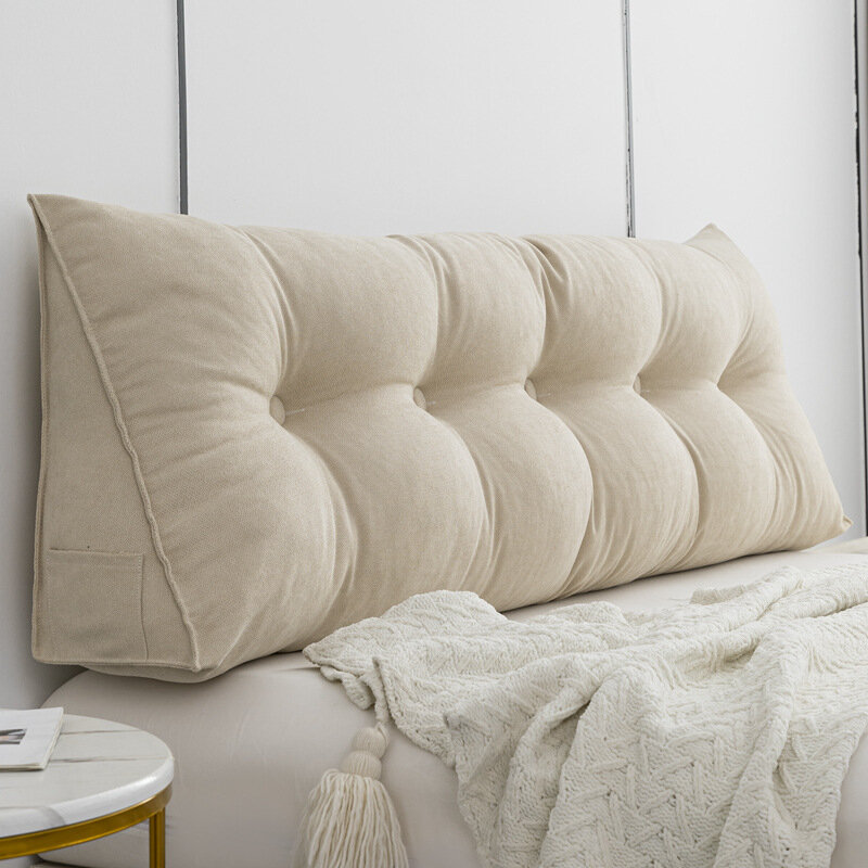 Треугольная подушка для изголовья кровати, мягкий набор для спальни, спинка кровати, поддержка талии для дивана, большая подушка, съемная и стираемая