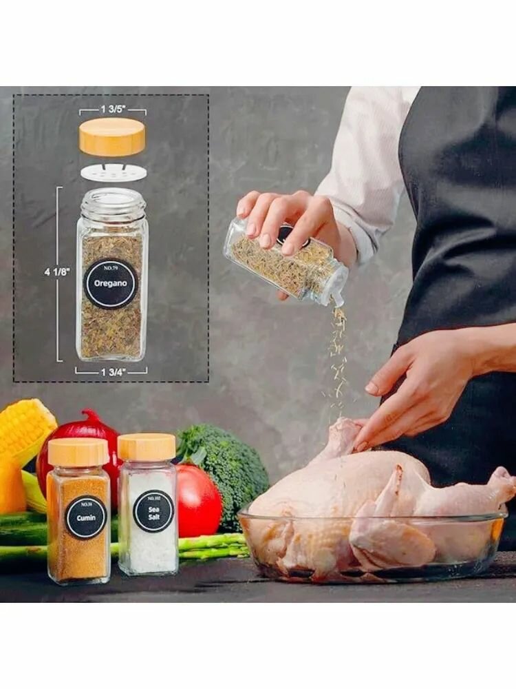 Банка для продуктов, 120 мл, 3 шт