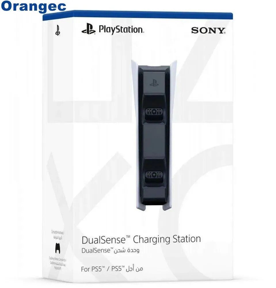 Зарядная станция Sony DualSense CFI-ZDS1 для двух (2) геймпадов с блоком питания ADP-15WH A, С европейской вилкой